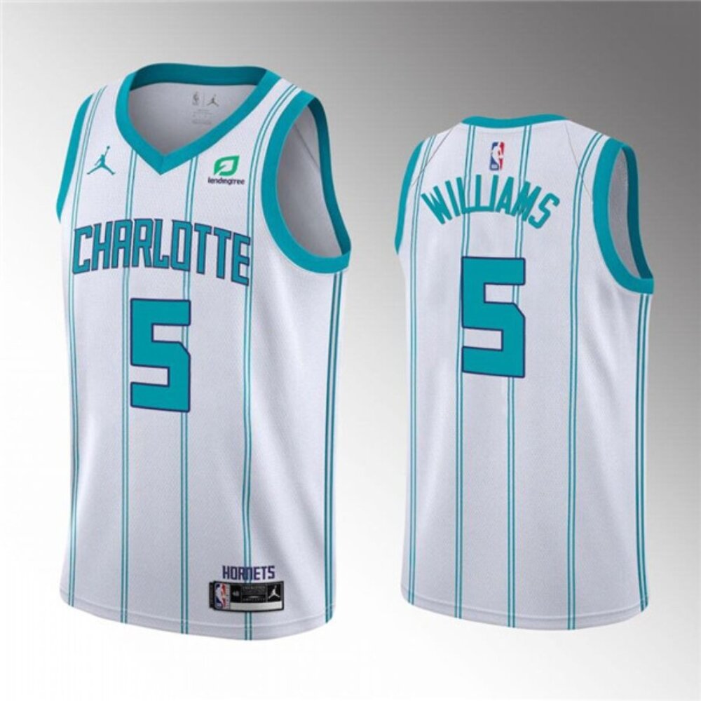 5 Mark Williams 2022 Draft White Stitched Jersey - Gem